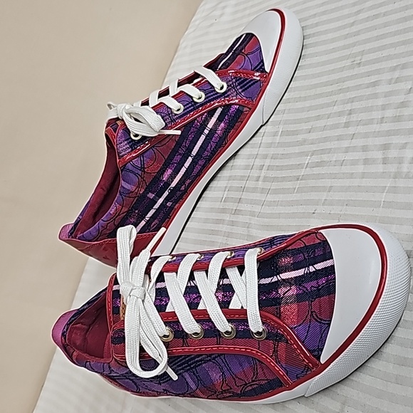 Coach | Shoes | Coach Barrett Poppy Womens Sneakers Bfpm434 | Poshmark